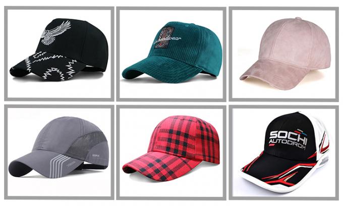 High End Printed Baseball Caps Sports Hats For Men Flat Or Curved Visor