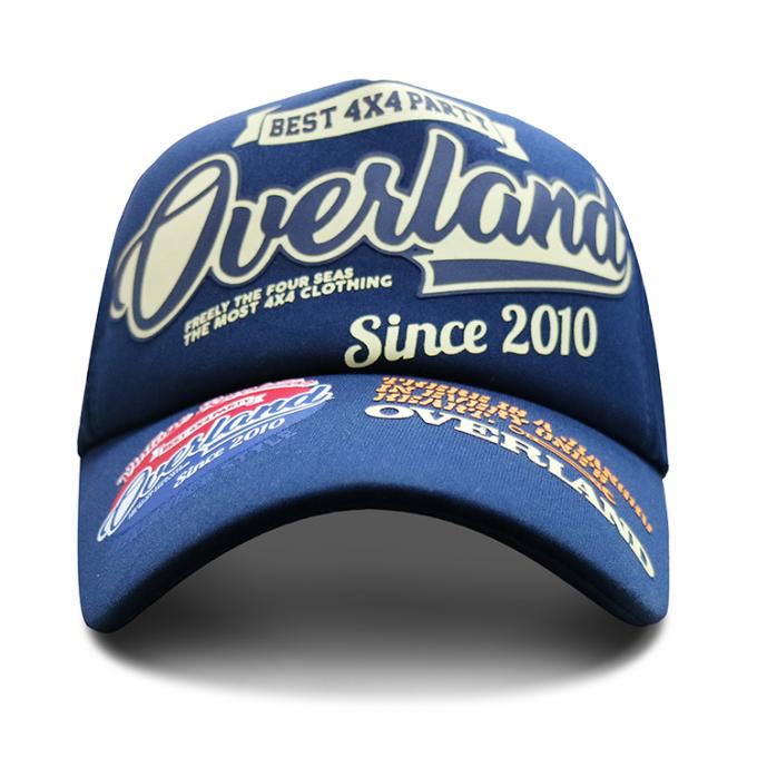 Durable Five Panel Twill Blank Golf Caps , Quick Dry Foldable Baseball Cap