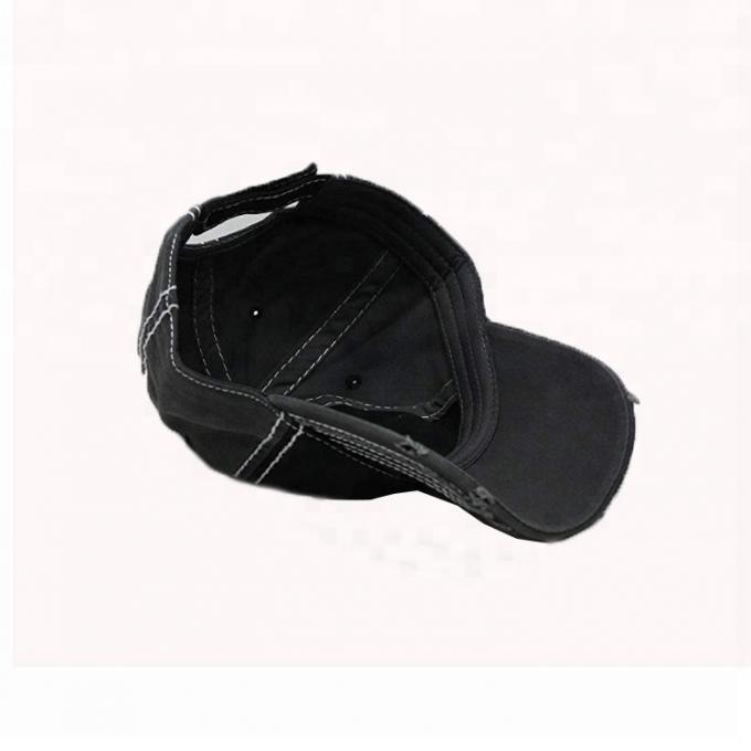 Distressed Style Mens Vintage Baseball Caps , Custom Short Bill ...