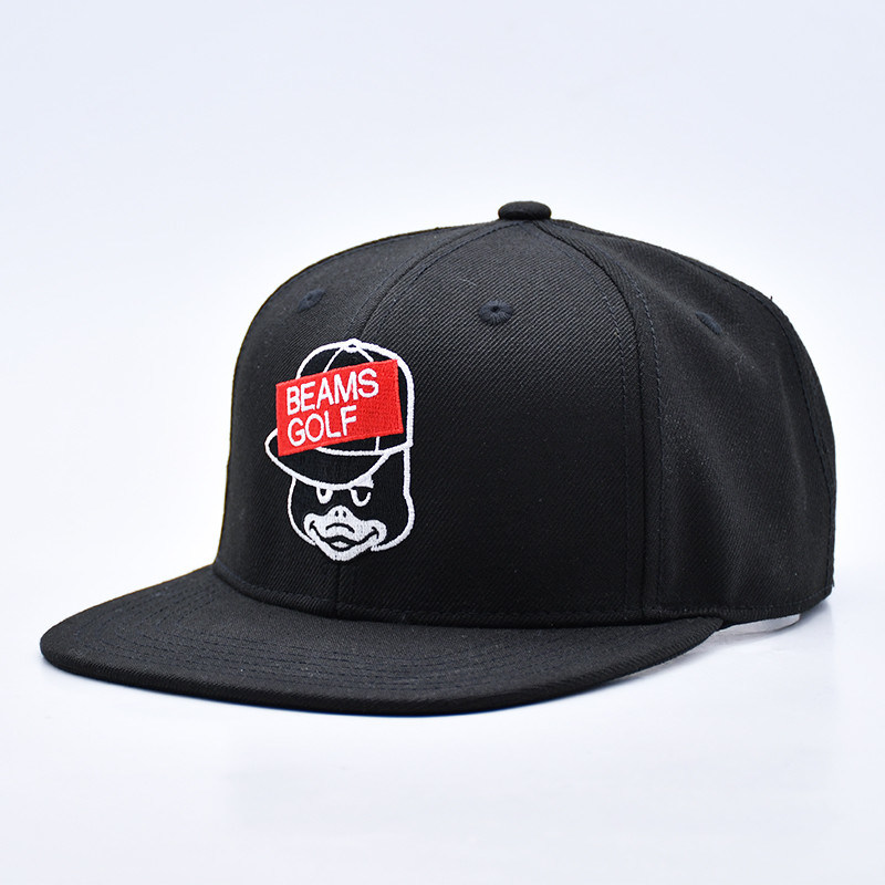Custom Embroidery Logo 6 Panel Snapback Hat Cap High Quality Wholesale Cotton Men Flat Bill ...