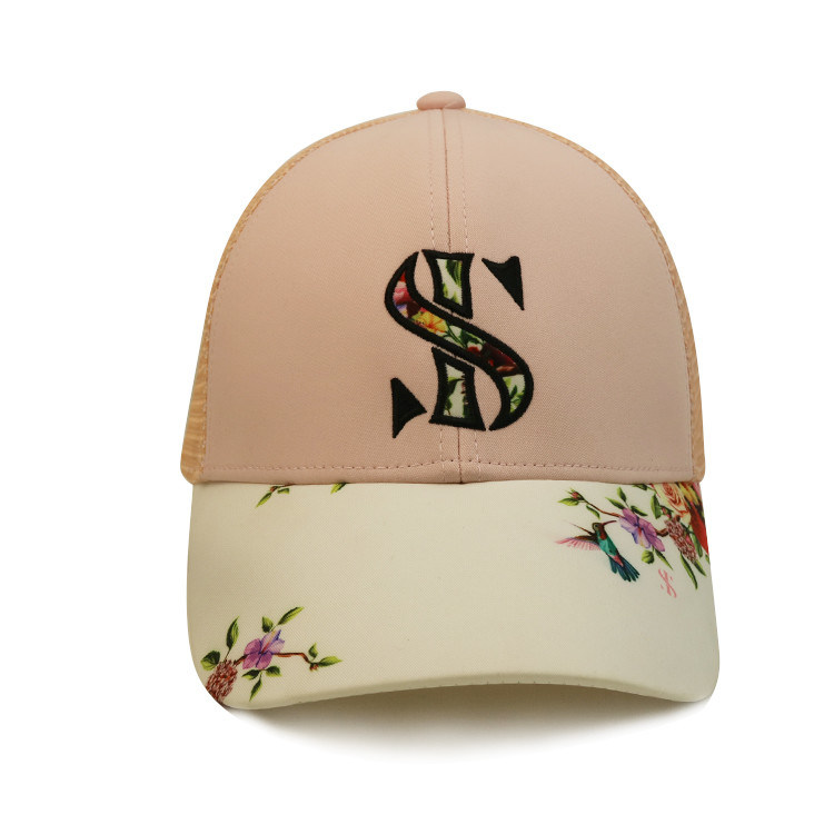 hot sale sublimation printed trucker mesh cap with sublimation patch ...