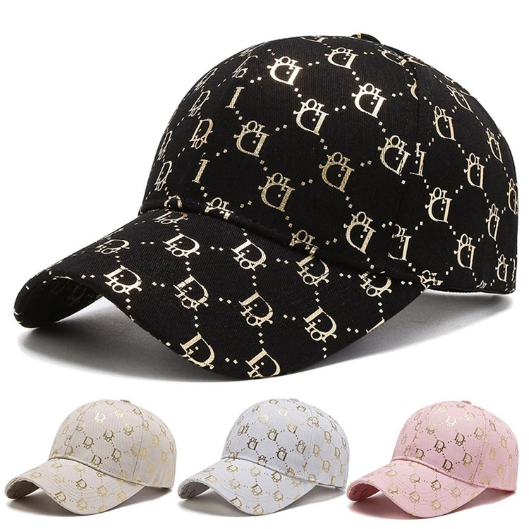 Custom 6 Panels Pattern Sports Baseball Cap Curved Brim 100% Cotton ...