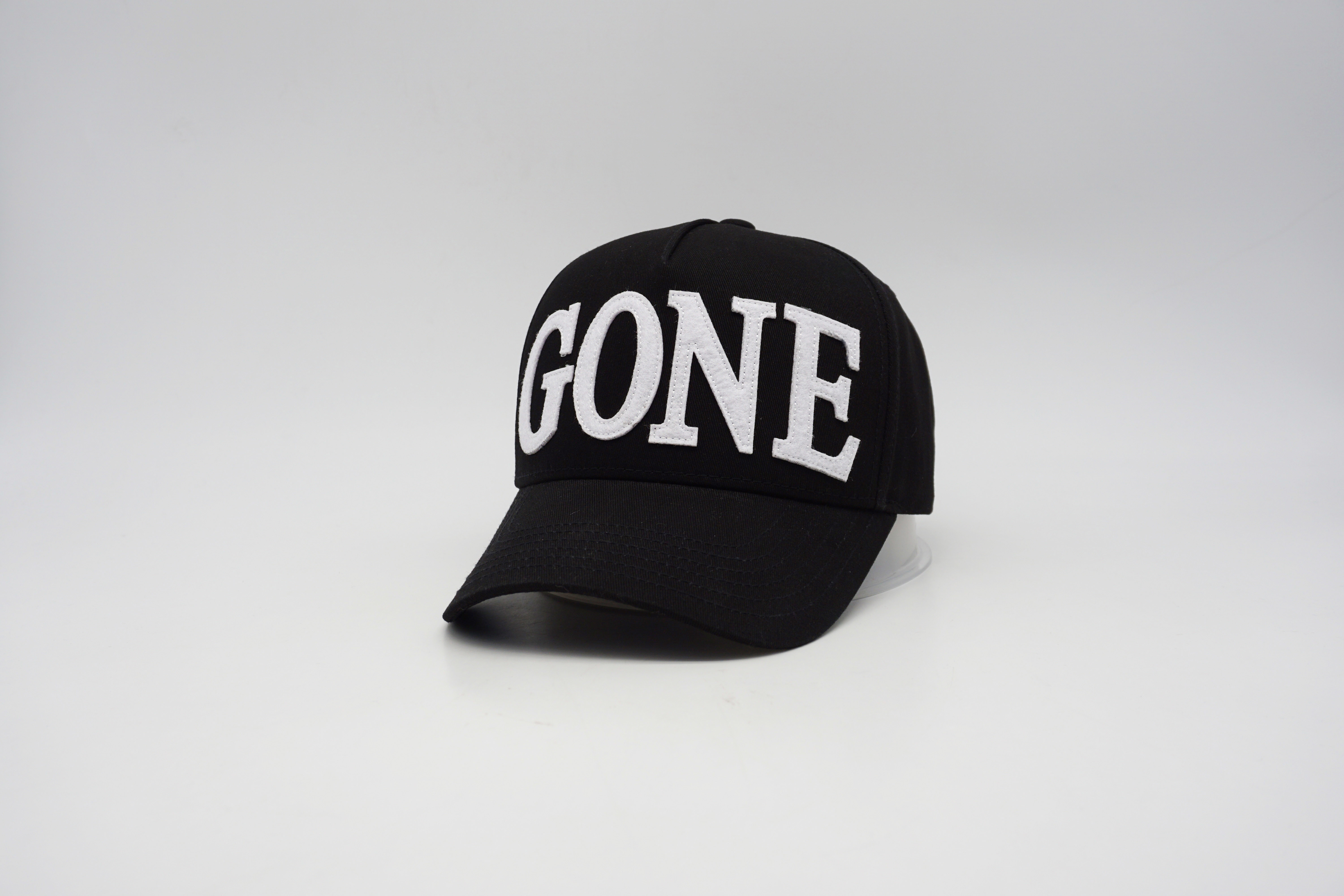 Felt Applique Embroidery Logo Structured Baseball Cap With Adjustable ...