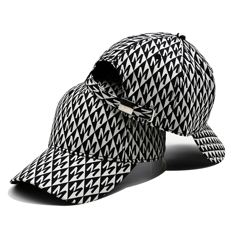 Customized Flat Embroidery Golf Hat Snapback Nylon Webbing Metal Buckle