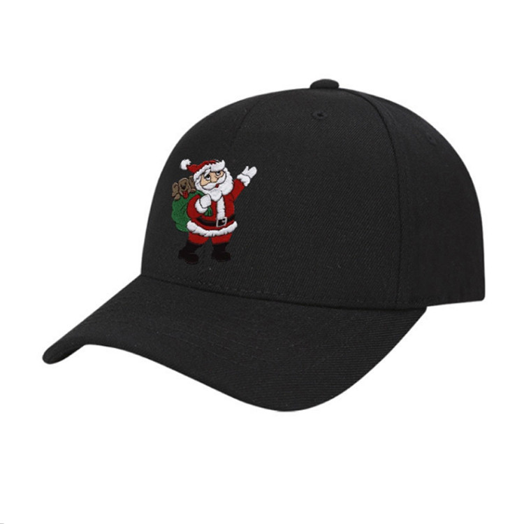 Santa Claus Cartoon Visor Brand Customization Embroidery Funny Merry ...