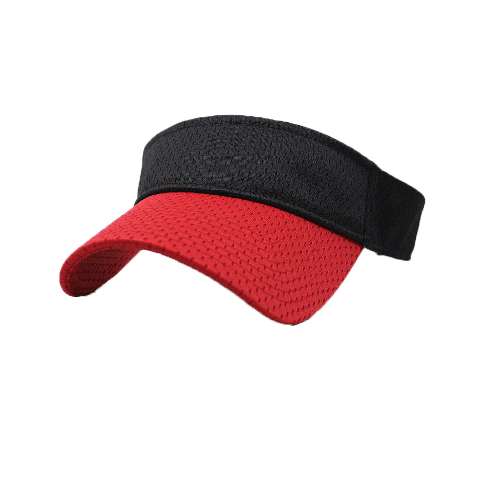 100% Polyester Premium Sun Visor Cap Multi Panel Hat OEM / ODM Available