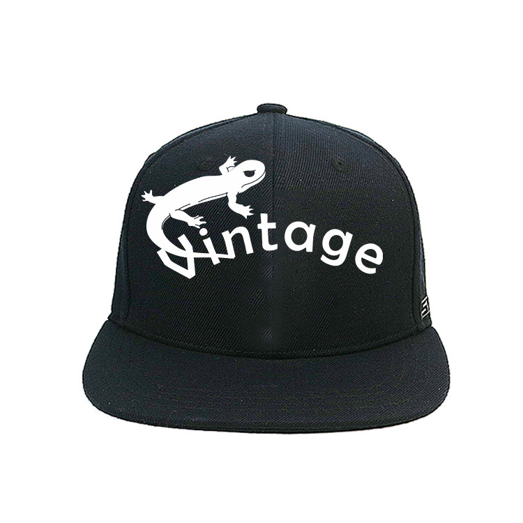 Embroidery Logo Flat Brim Snapback Hats 5 Panel Camper Hat And Cap