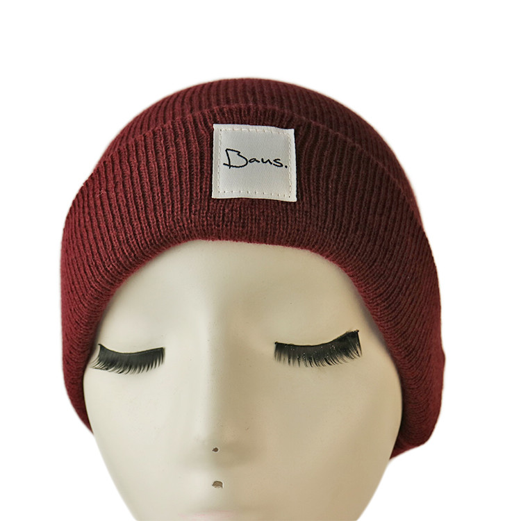 Popular high quality customized logo and color blank winter knitted ...