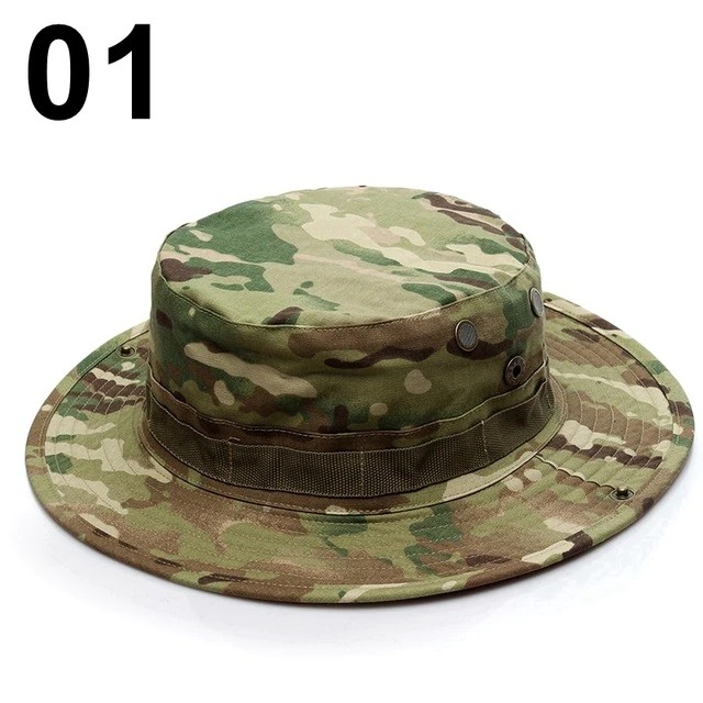 Military Camouflage Boonie Bucket Hats Army Hunting Outdoor Hiking ...