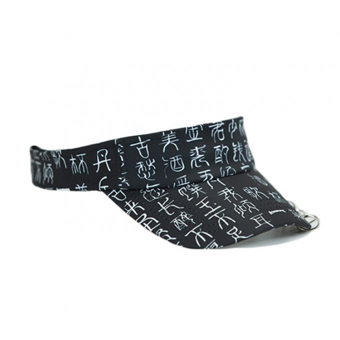 Sublimation Pattern Sun Visor Cap Customized Visor Cap Eco Friendly