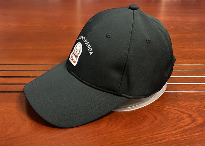 Metal Buckle 6 Panel Baseball Cap Long Strap Embroidery Logo Curved ...