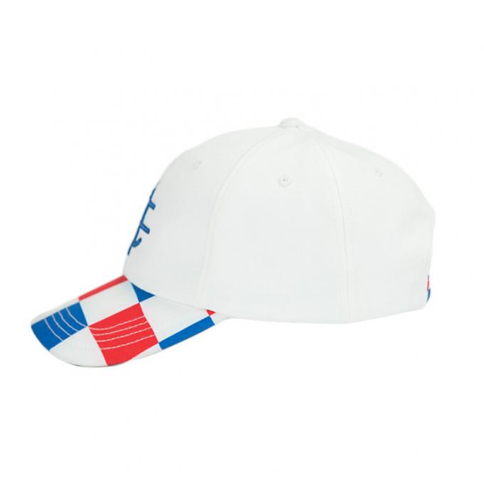 ACE 3d Embroidery Logo Custom Golf Caps / White Cotton Baseball Cap